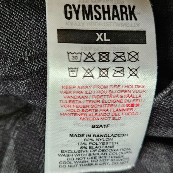 Gymshark | Shorts | Gymshark Adapt Bike Shorts Xl Animal Print Black ...